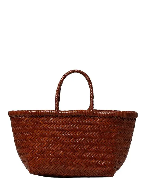 Dragon Diffusion Woven Leather Handbag - Brown