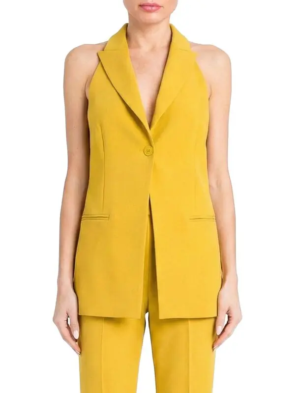 TWINSET Waistcoat - Mustard