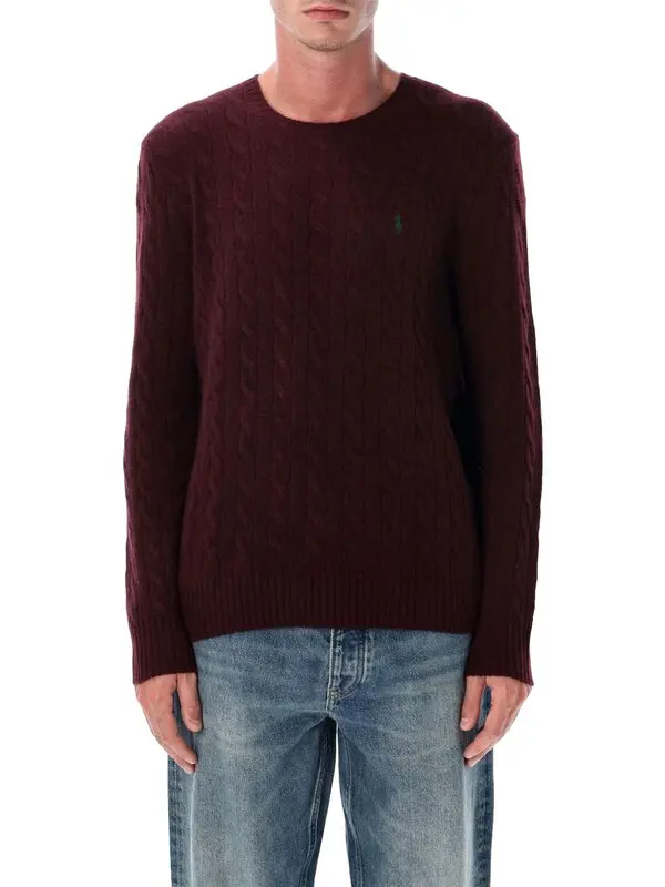 Polo Ralph Lauren Cable Knit Sweater - Wine