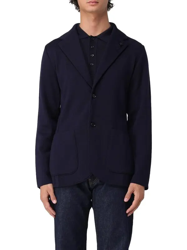 LARDINI Tailored Jacket - Blue