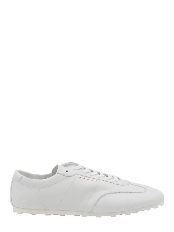 Marni Lace Up Sneakers - White