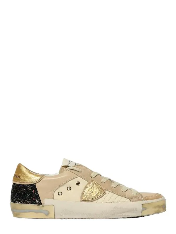 Philippe Model Lace Up Sneakers - Beige