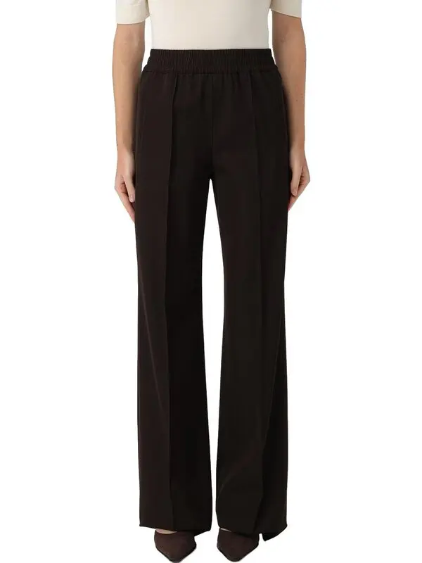 Dolce & Gabbana Wide Leg Tailored Trousers - Ebony