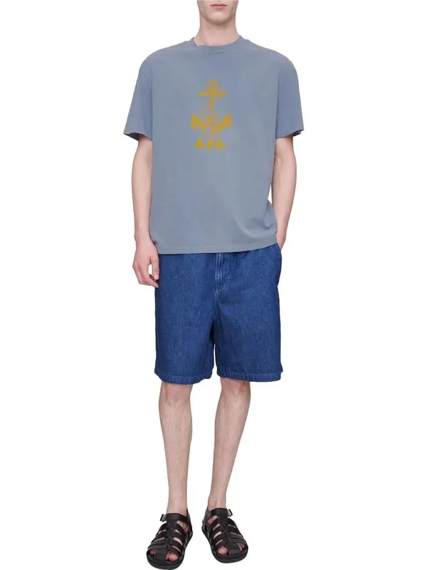 A.p.c. T-shirt A. P.c - Gnawed Blue