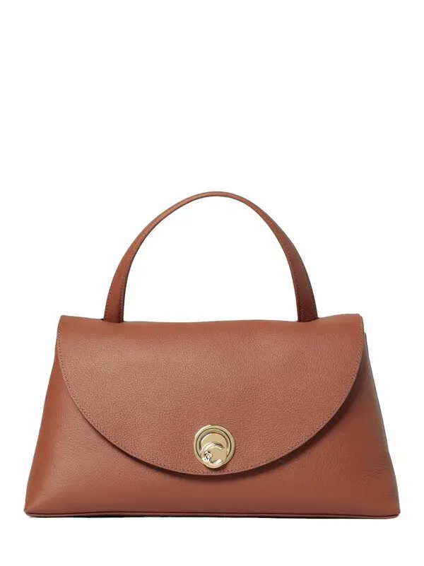 COCCINELLE Handbag With Turn Lock Closure - Brown