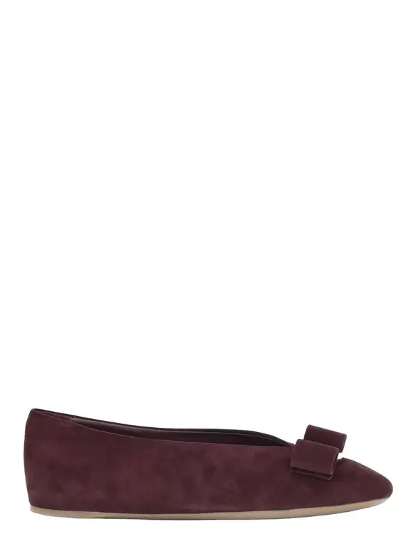 FERRAGAMO Ballet Flats - Wine