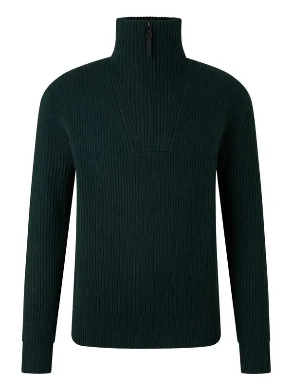 Bogner Cashmere Troyer - Dark Green