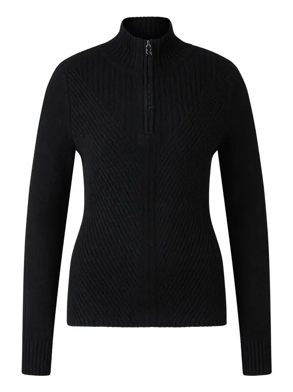 Bogner Shannon Cashmere Troyer - Black