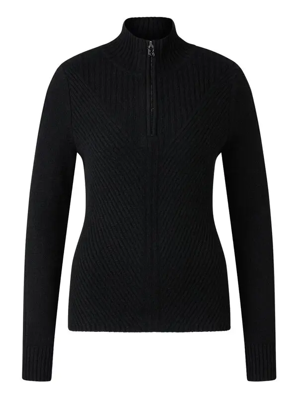 Bogner Shannon Cashmere Troyer - Black