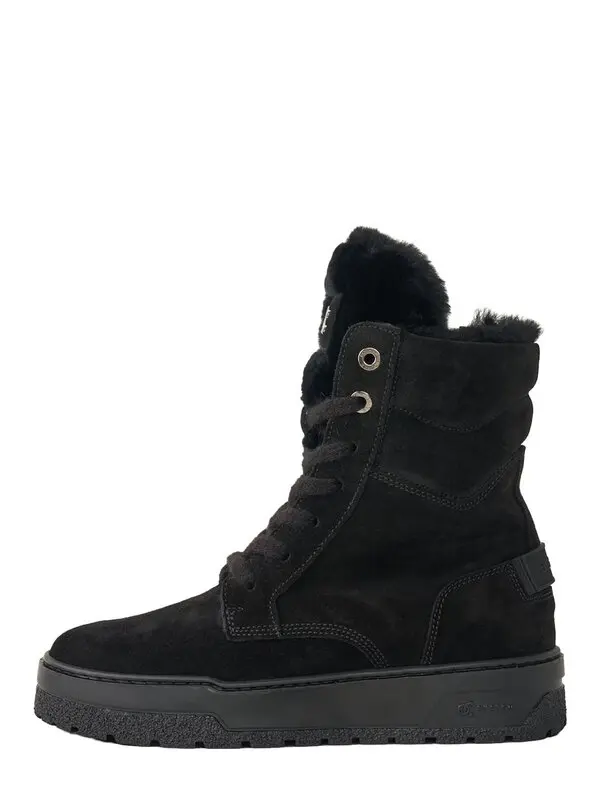 Bogner Calgary Lace-up Boots With Spikes - Black