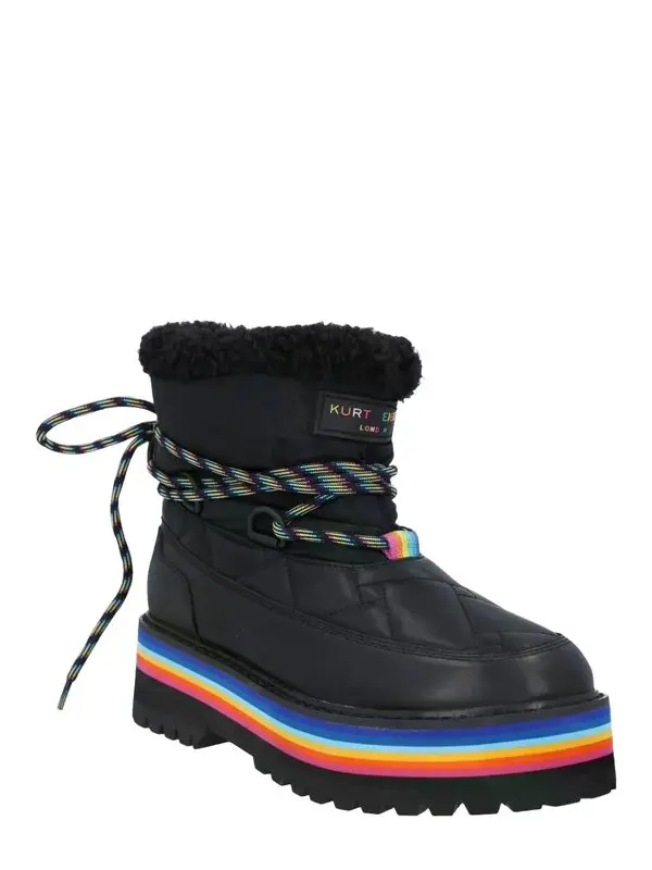 Kurt Geiger Quilted Rainbow-sole Boots - Black