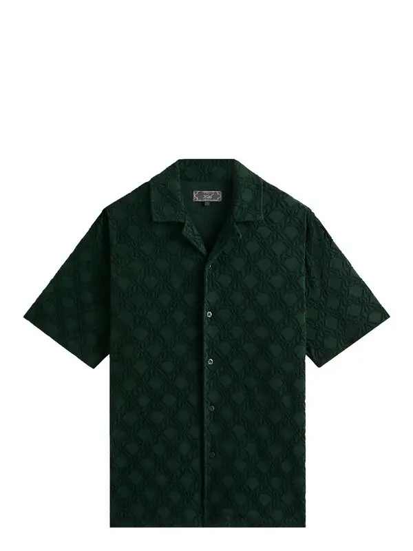 Kith Monogram Terry Thompson Camp Collar Shirt - Green