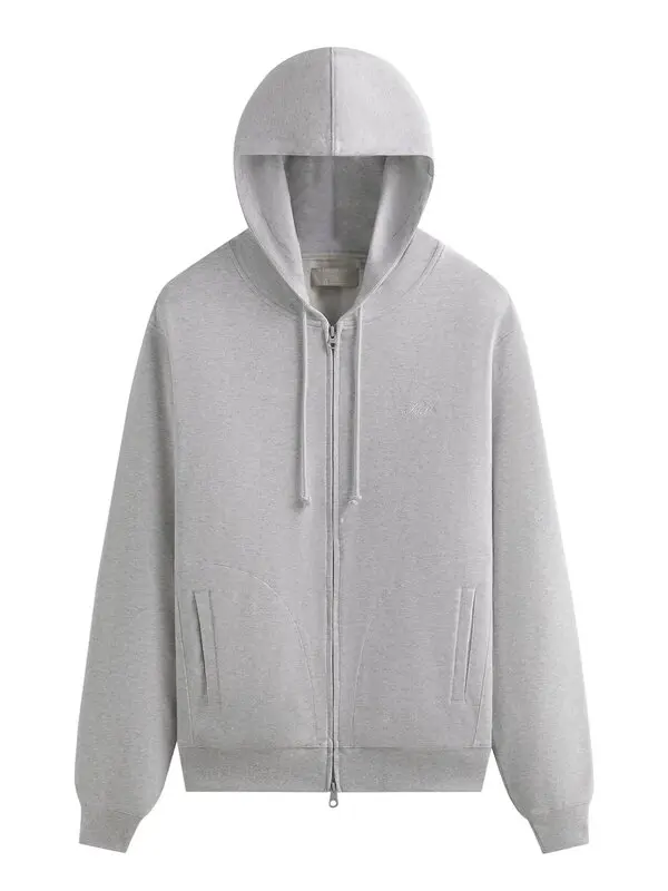 Kith Interlock Williams V Full Zip Hoodie - Grey