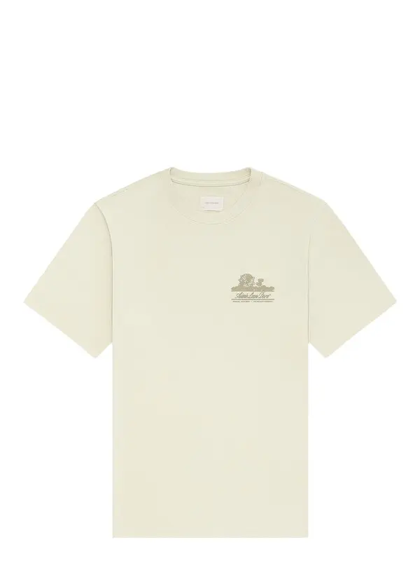 Aimé Leon Dore Unisphere Tee In Aloe Wash - Cream