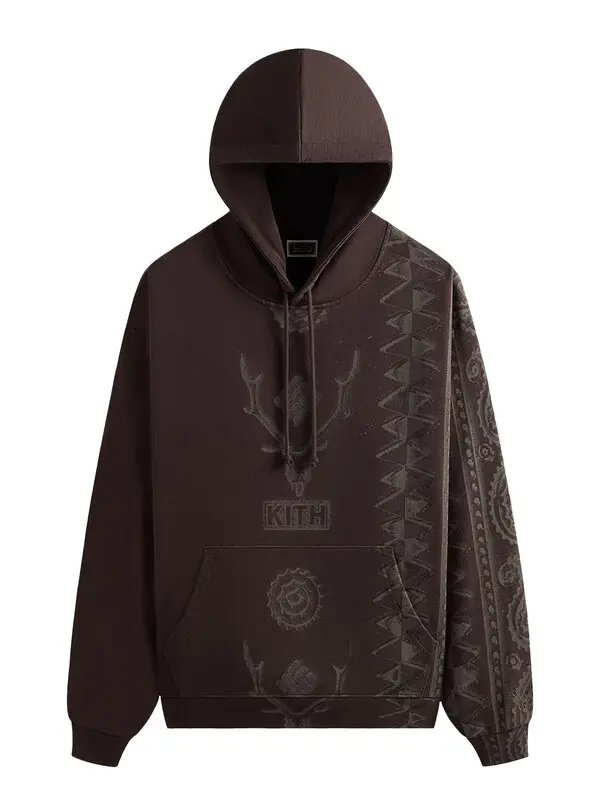 Kith X South2 West8 For Columbia Paisley Nelson Hoodie - Brown