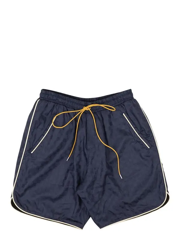 Rhude Checker Pj Shorts - Blue