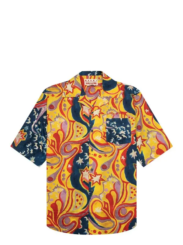 Marni X No Vacancy Inn Poplin Bowling Shirt - Multicolor