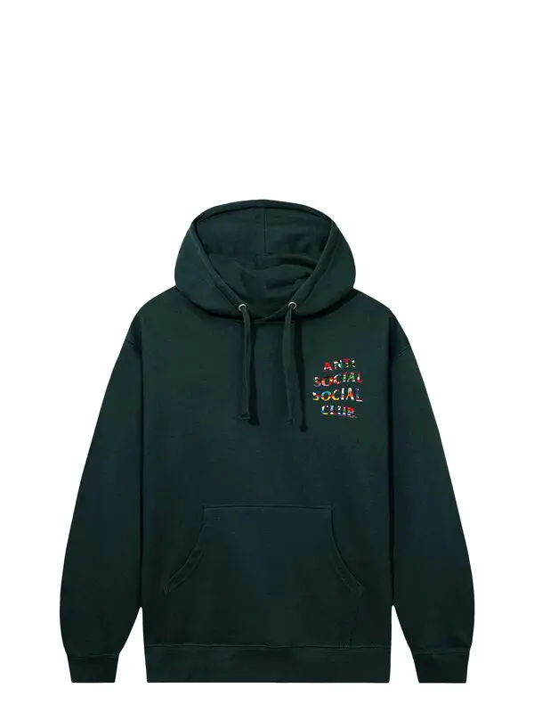 ANTI SOCIAL SOCIAL CLUB Flag Collage Hoodie - Green