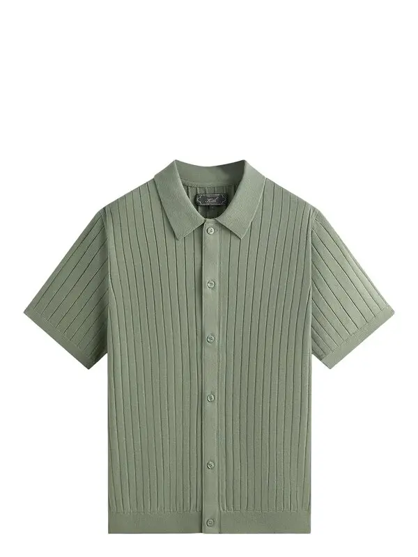 Kith Rhys Knit Stripe Button-down - Green