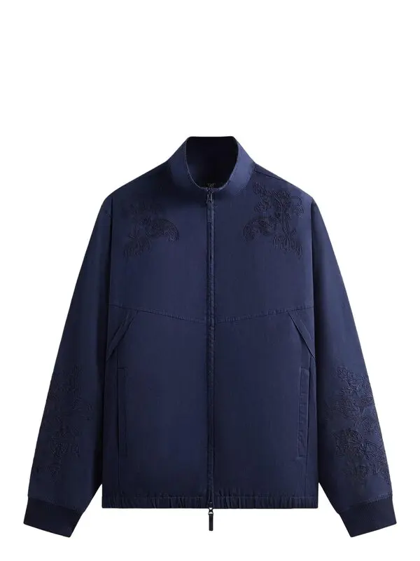 Kith X Wilson Embroidered Mesh Track Jacket - Blue