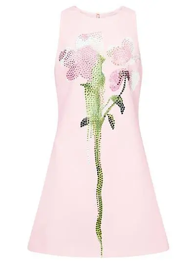 Stine Goya Garter Sleeveless Bonded-crepe Mini Dress - Melting Flowers