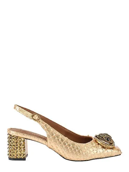 Kurt Geiger Chelsea Leather Courts - Gold
