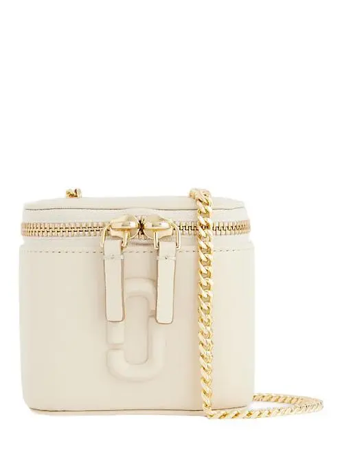Marc Jacobs The Mini Vanity Leather Cross-body Bag - Cloud White