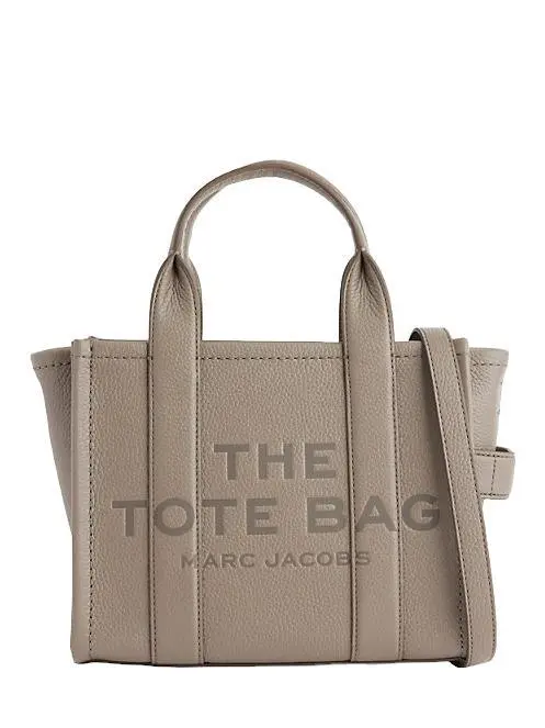 Marc Jacobs The Leather Small Tote Bag - Cement