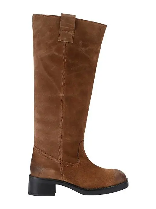 Steve Madden Banner Suede Knee-high Boots - Taupe