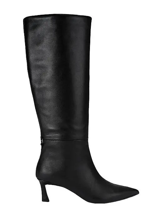 Kurt Geiger Stark Leather Knee-high Boots - Black