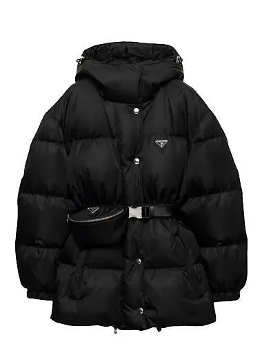 Prada Re-nylon Down Jacket - Black