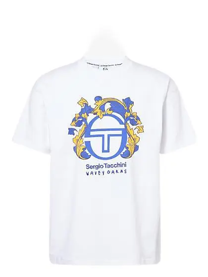 SERGIO TACCHINI X Wavey Garms Rush Ibiza Cotton T-shirt - White