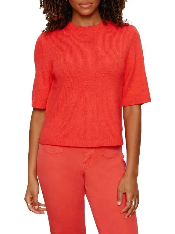 Sanctuary Short Sleeve Sweater - Tulip Red