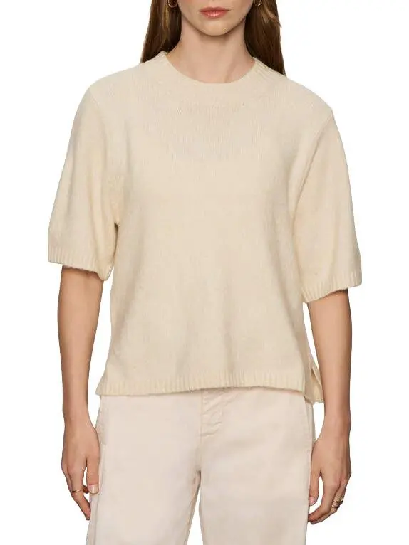 Sanctuary Short Sleeve Sweater - Vanilla White