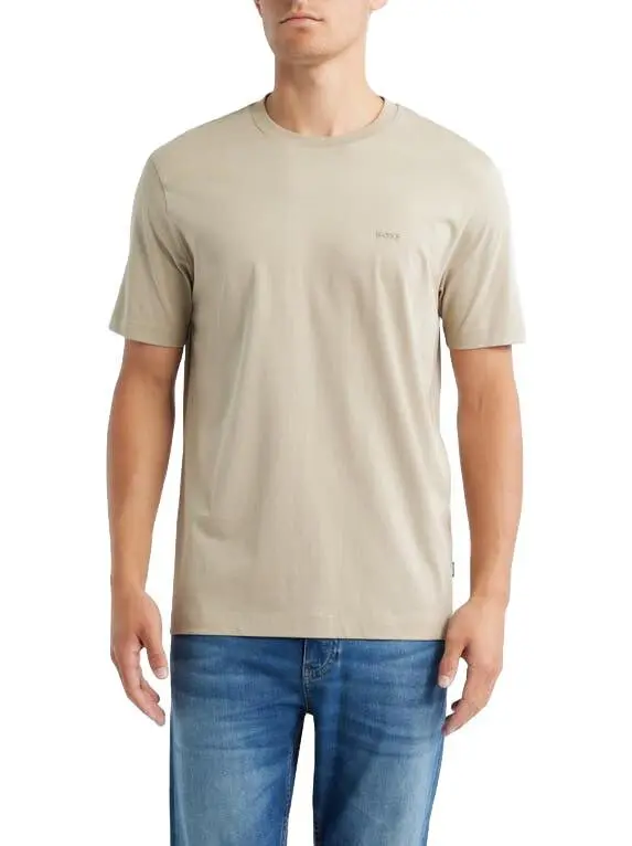 BOSS Thompson Heathered T-shirt - Dark Beige