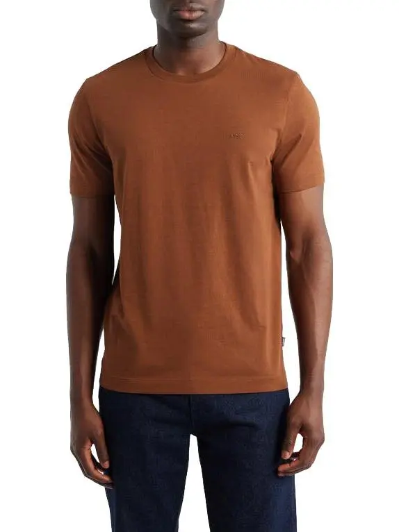 BOSS Thompson Heathered T-shirt - Medium Brown