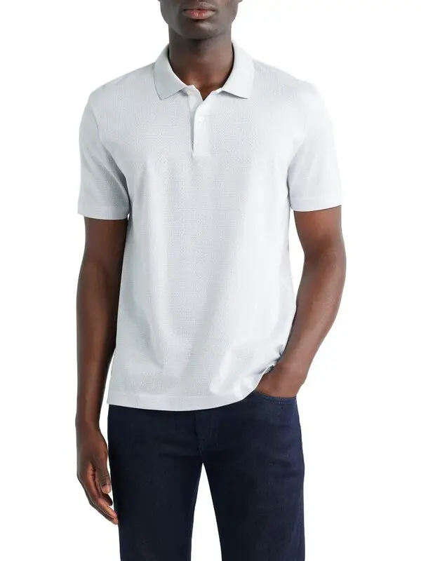 BOSS Parlay Texture Polo - White