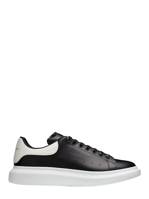 Alexander McQueen Leather Low-top Sneakers - Blackwhite