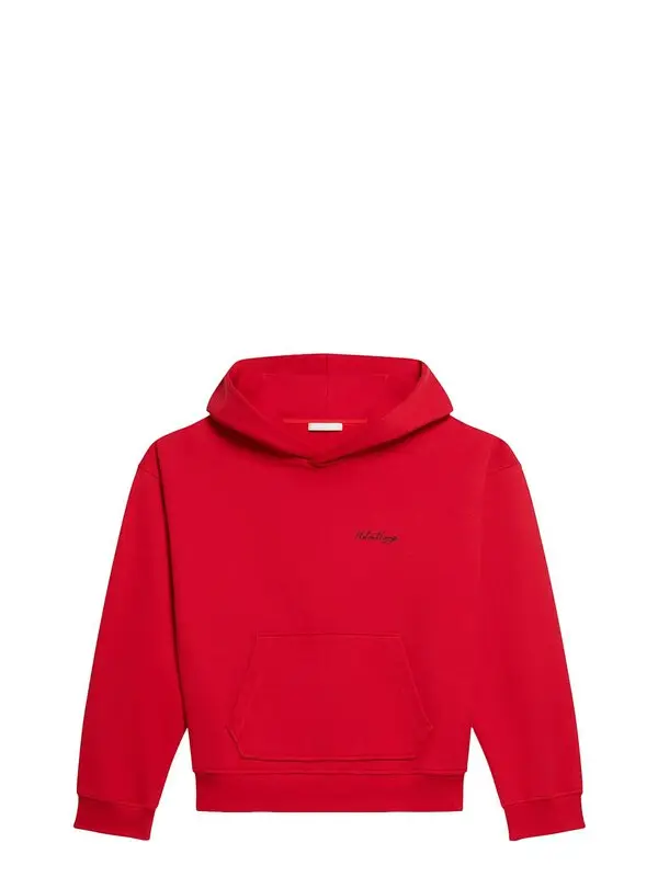 Helmut Lang Sketch Logo Hoodie - Dp Red