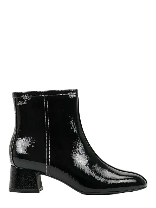 Karl Lagerfeld Patent-leather Boots - Black