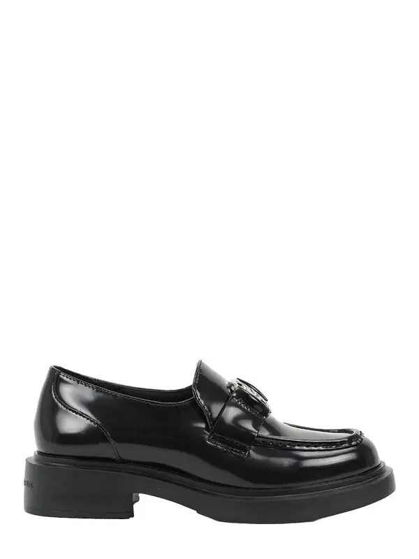 Karl Lagerfeld Logo-plaque Loafers - Black