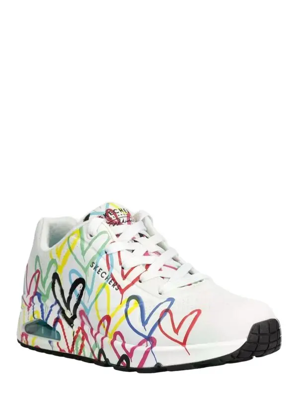 Sketchers X James Goldcrown Uno Lite Spread The Love Sneakers - White