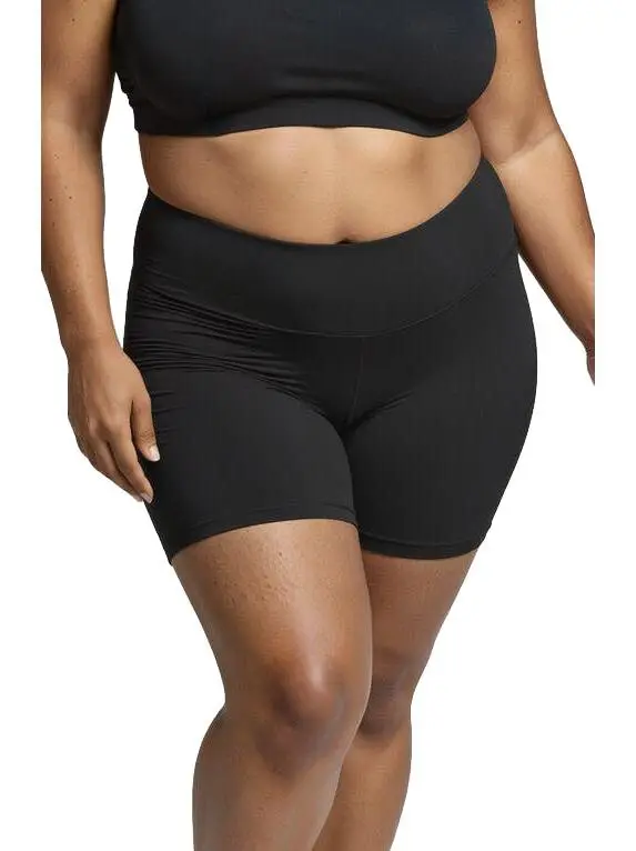 CALYPSA Mid-thigh Swim Shorts - Black