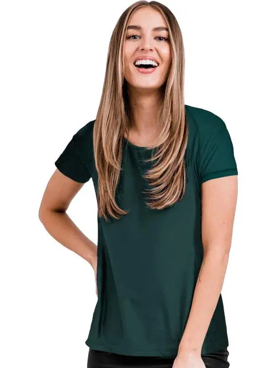 CALYPSA Loose Fit Adele Swim Top - Dark Jade