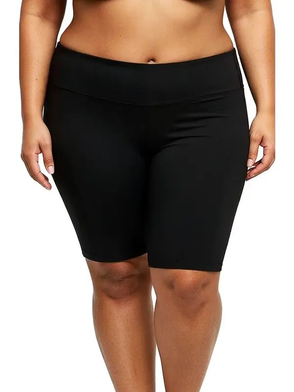 CALYPSA Long Bike Swim Shorts - Black
