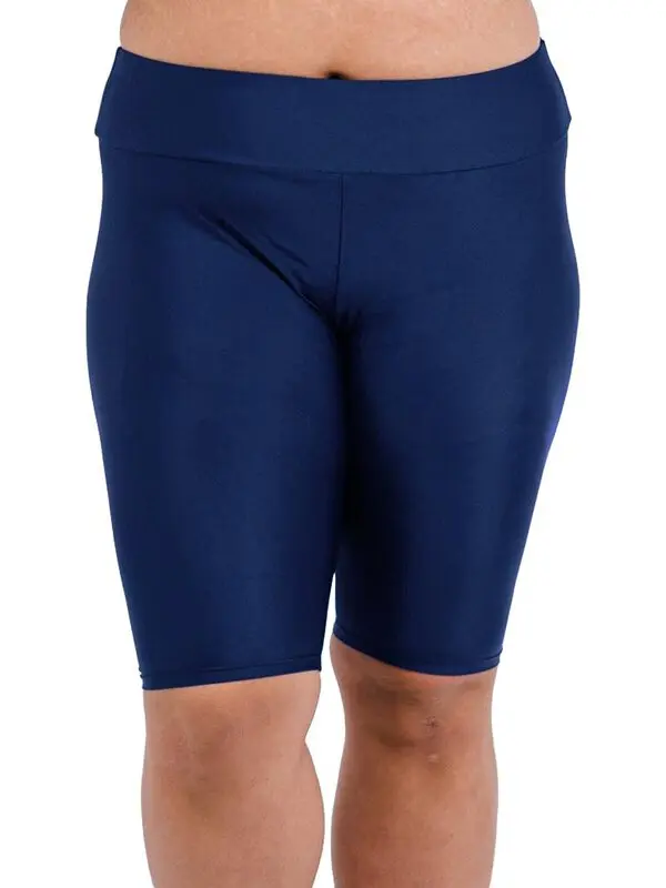 CALYPSA Long Bike Swim Shorts - Navy