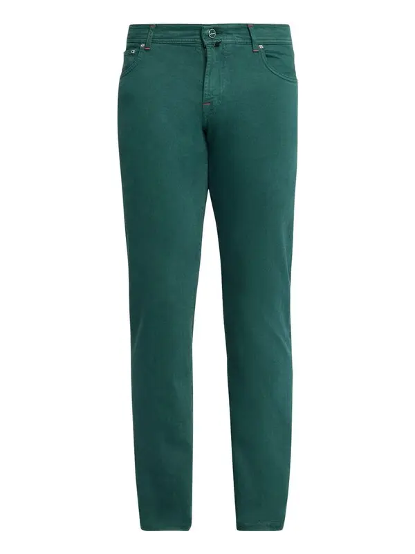 Kiton Kurabo Slim Stretch Five-pocket Pants - Green