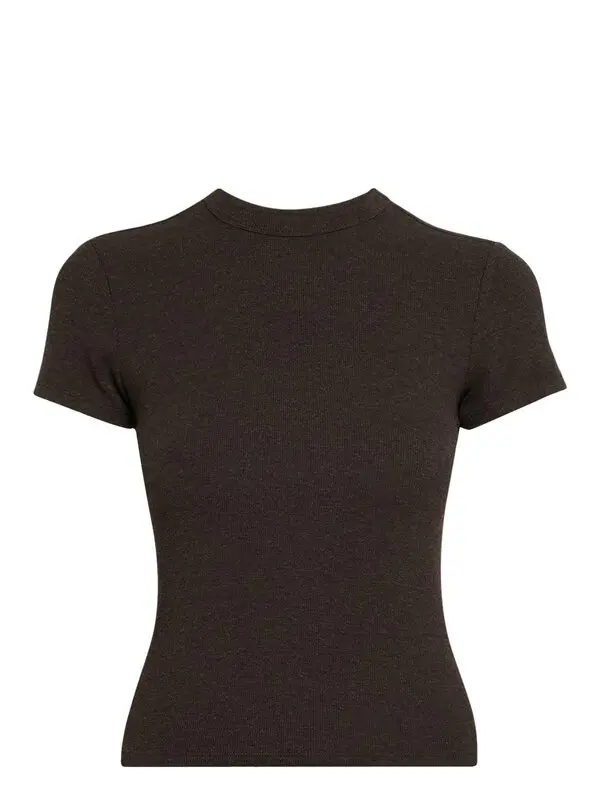 FRAME The Rib Baby Tee - Coffee Heather