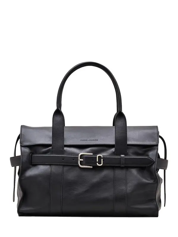 Marc Jacobs The Dakota Belted Leather Tote Bag - Black