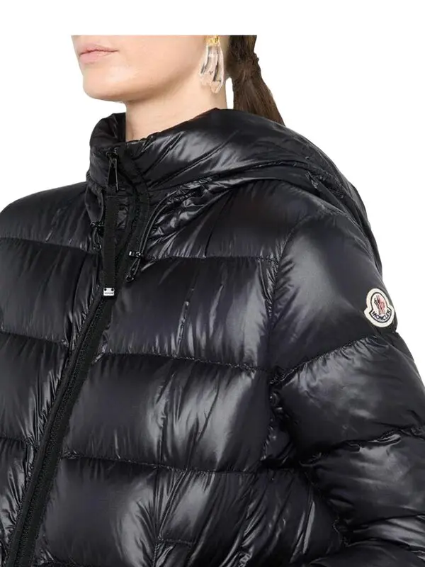 Moncler Suyenne Hooded Long Down Parka - Black